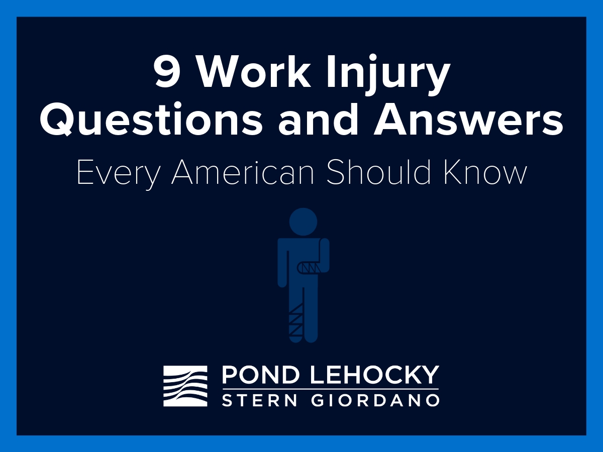 Work injury questions and answers every American should know | Pond ...